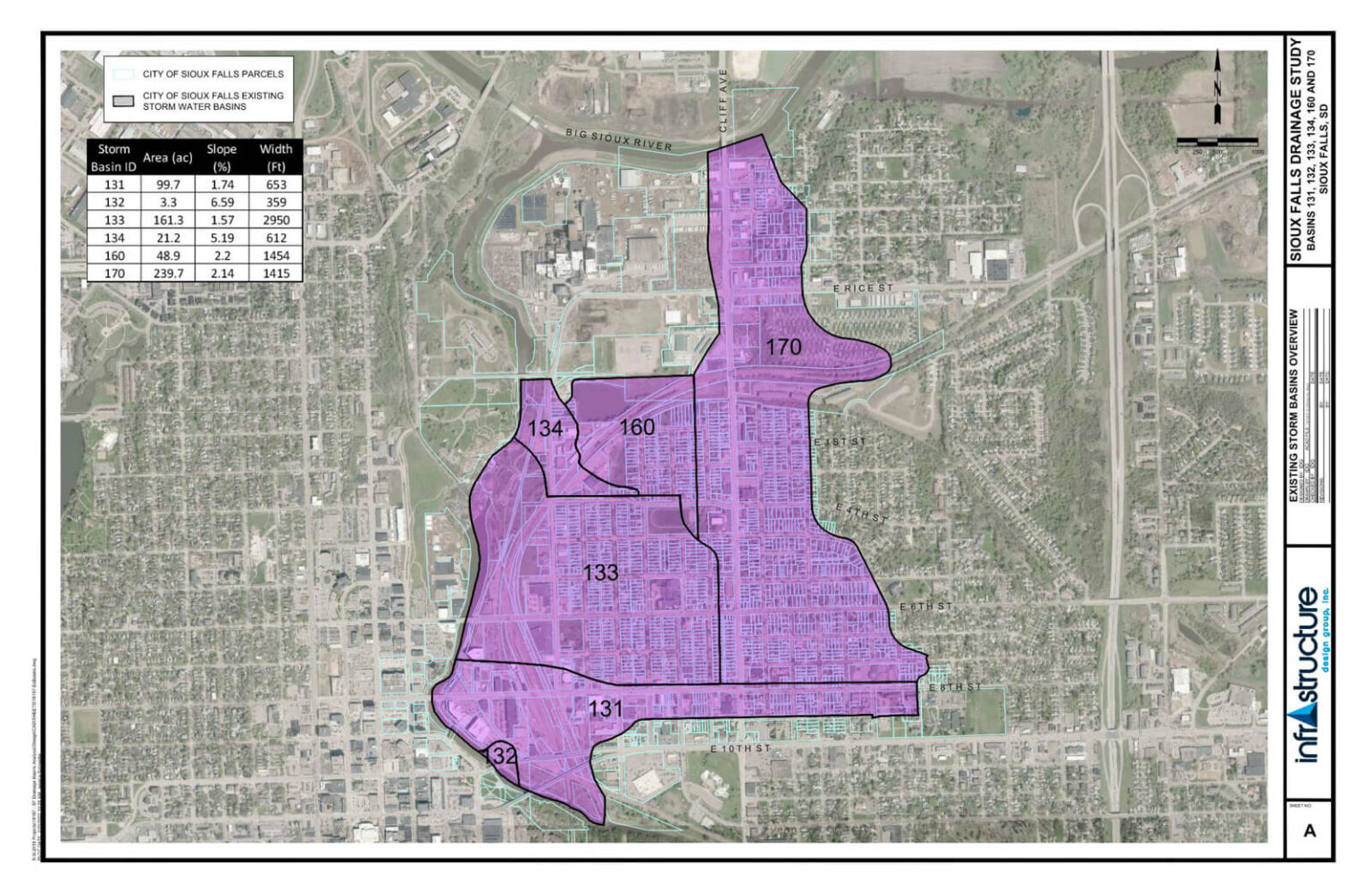City of Sioux Falls Drainage Basins - Infrastructure Design Group